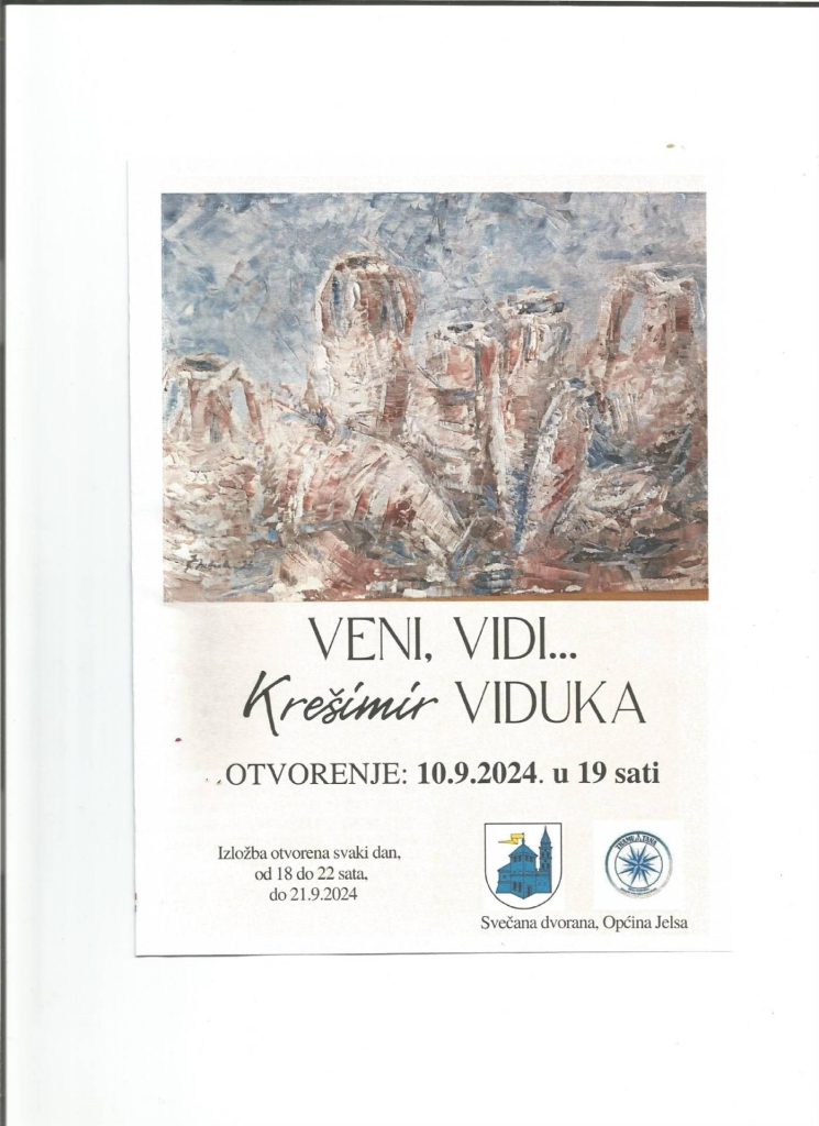 Izložba VENI, VIDI… – Krešimir Viduka | Visit Jelsa.